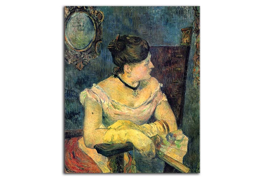 Mette Gauguin in an Evening Dress Obraz zs17147 | Paul Gauguin ...
